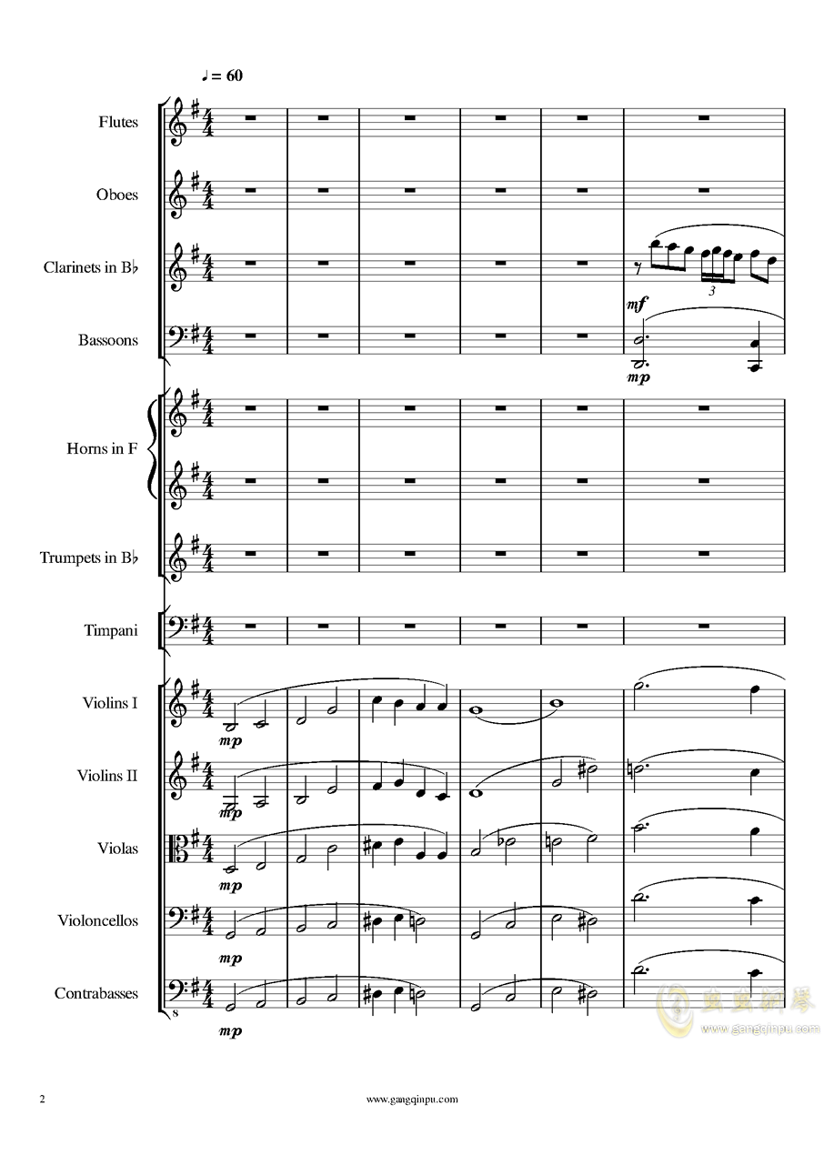Pieces For Orchestra No.1 Op.58 "The life in school" I.Monday，Pieces ...