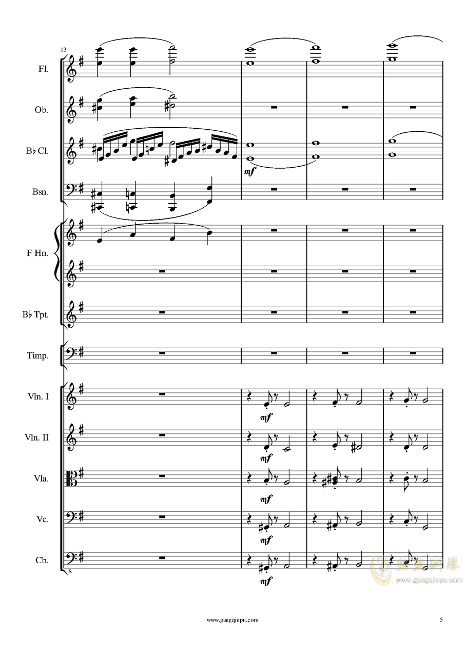 Pieces For Orchestra No.1 Op.58 "The life in school" I.Monday，Pieces ...