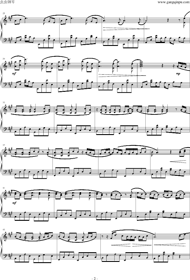 稻香，稻香钢琴谱，稻香A调钢琴谱，稻香钢琴谱大全，虫虫钢琴谱下载-www.ccguitar.cn