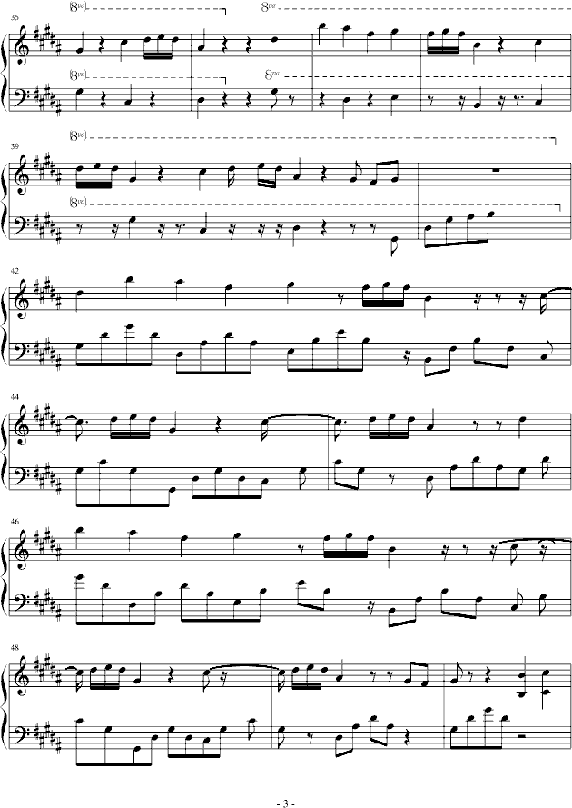 End time.，End time.钢琴谱，End time.B调钢琴谱，End time.钢琴谱大全，虫虫钢琴谱下载-www ...