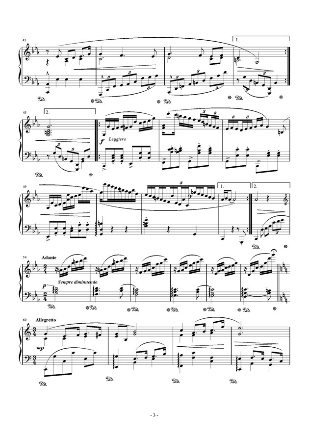 钢琴小品 Op.8 No.1，钢琴小品 Op.8 No.1钢琴谱，钢琴小品 Op.8 No.1C调钢琴谱，钢琴小品 Op.8 No.1钢琴谱 ...