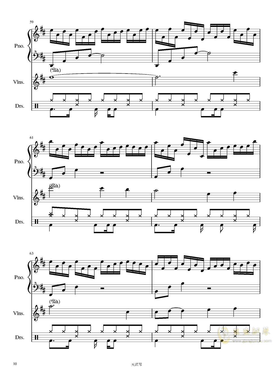 Somnambulating，Somnambulating钢琴谱，SomnambulatingD调钢琴谱，Somnambulating钢琴谱 ...