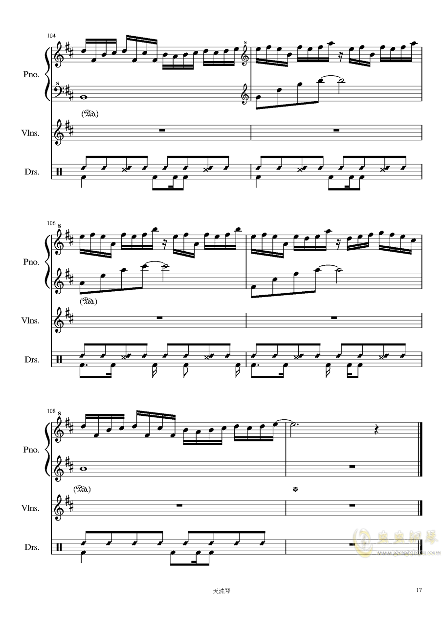 Somnambulating，Somnambulating钢琴谱，SomnambulatingD调钢琴谱，Somnambulating钢琴谱 ...