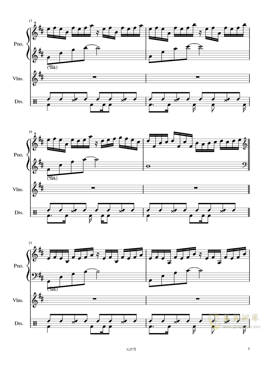 Somnambulating，Somnambulating钢琴谱，SomnambulatingD调钢琴谱，Somnambulating钢琴谱 ...