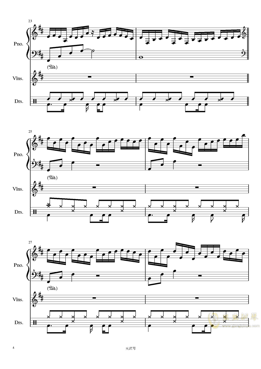 Somnambulating，Somnambulating钢琴谱，SomnambulatingD调钢琴谱，Somnambulating钢琴谱 ...