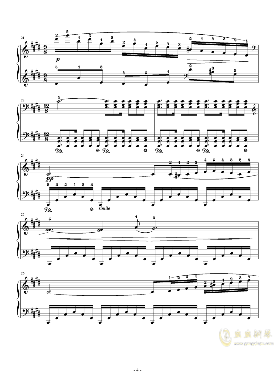 Hunter Chance，Hunter Chance钢琴谱，Hunter ChanceGb调钢琴谱，Hunter Chance钢琴谱大全，虫 ...
