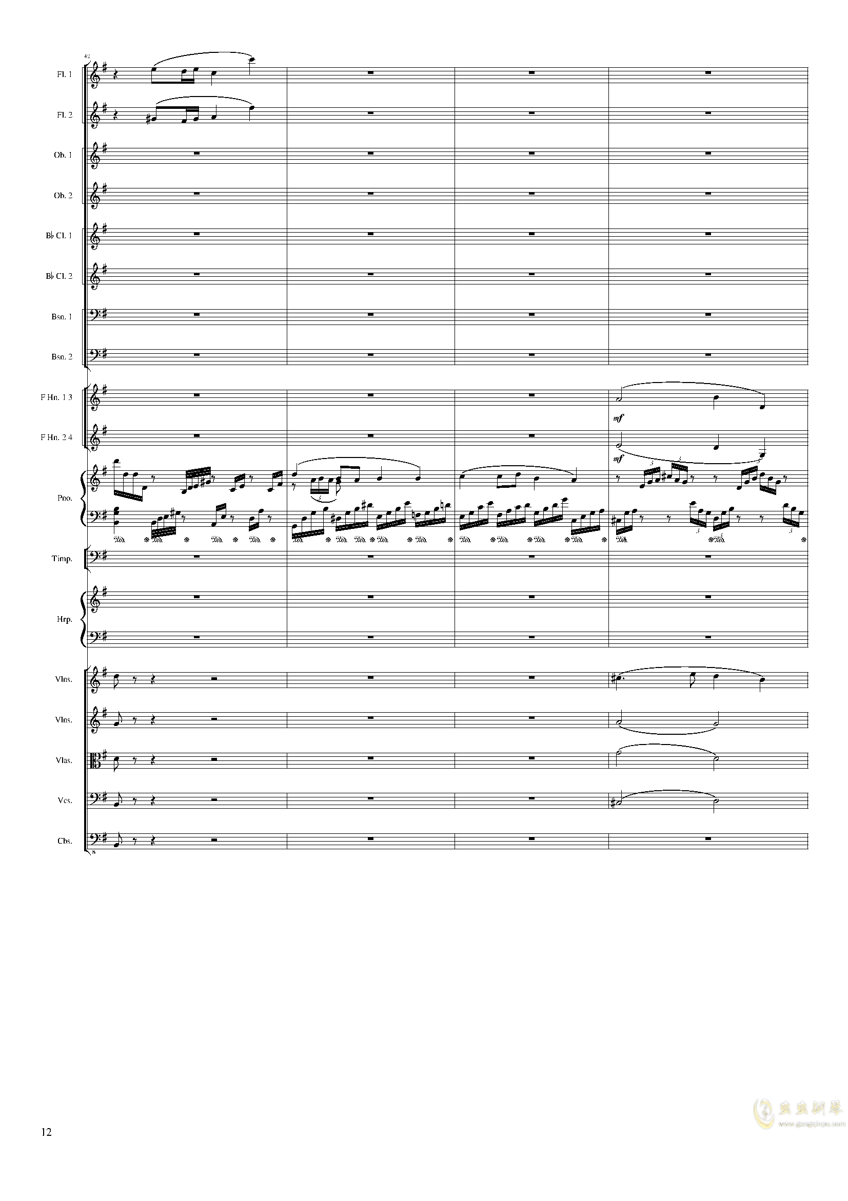 Lyric Overture for piano and orchestra, Op.115(未完成)，Lyric Overture for ...