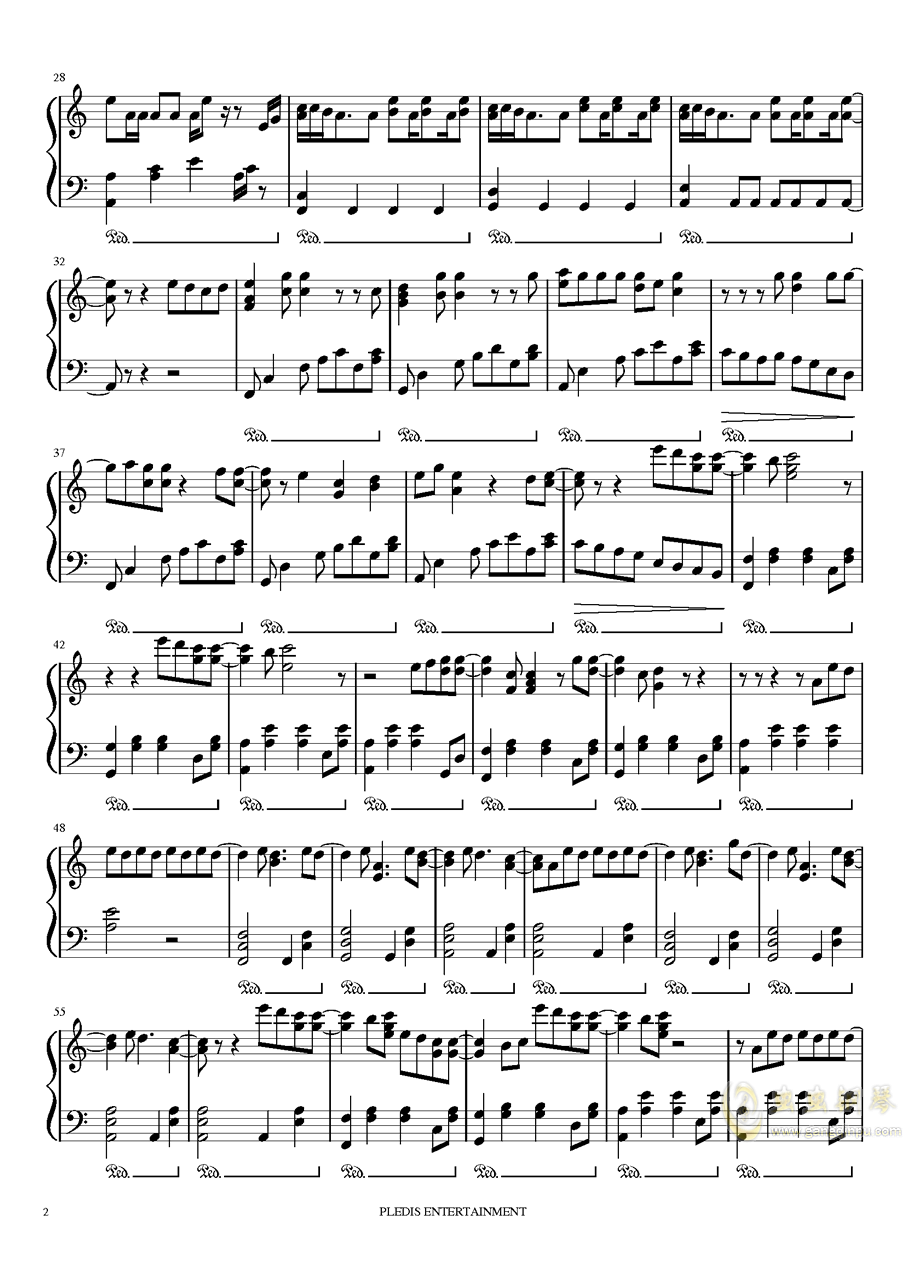 Fallin Flower，Fallin Flower钢琴谱，Fallin FlowerC调钢琴谱，Fallin Flower钢琴谱大全，虫虫 ...